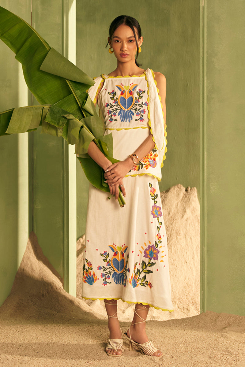 Bird Paradise Midi Dress – Boho Chic By Sukriti Jain